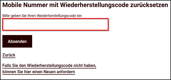 Hinterlegte Handynummer ändern – eTax Appenzell Innerrhoden
